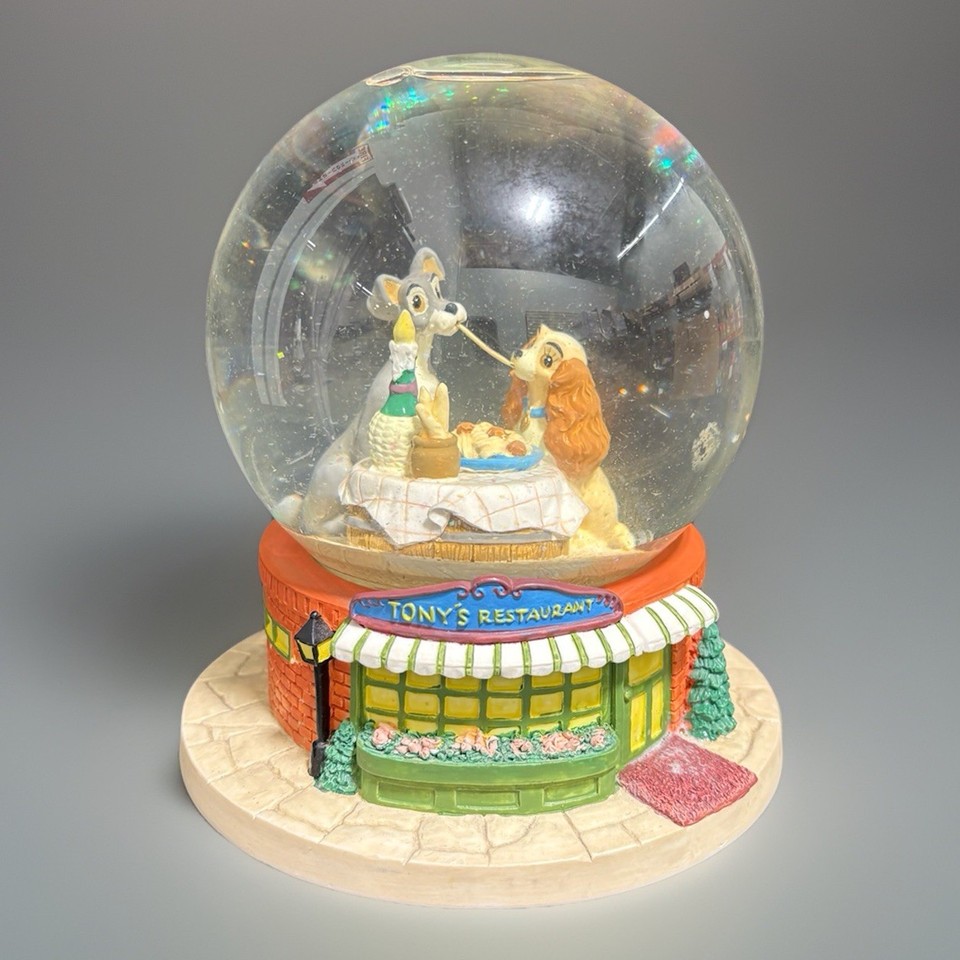 Lady And the Tramp Musical Snow Globe "Bella Notte" at Tony's ...