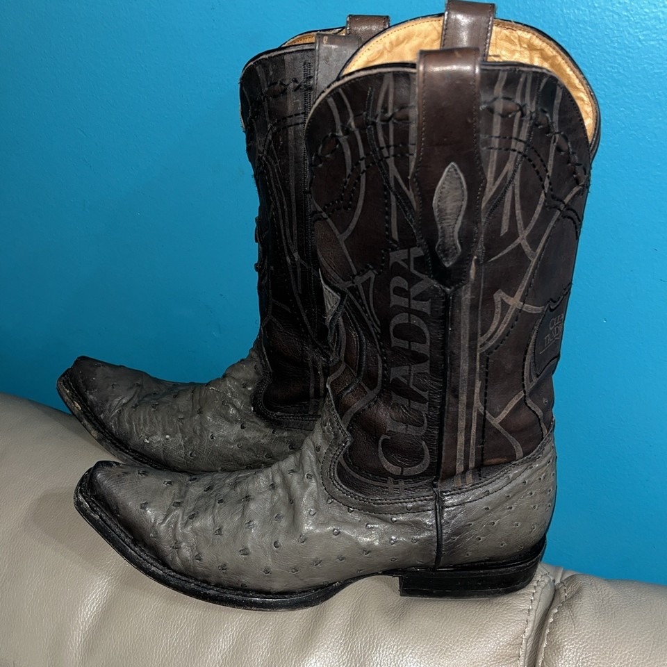 Cuadra Ostrich Traditional Cowboy Western Boot made by Cuadra 10.5 | eBay