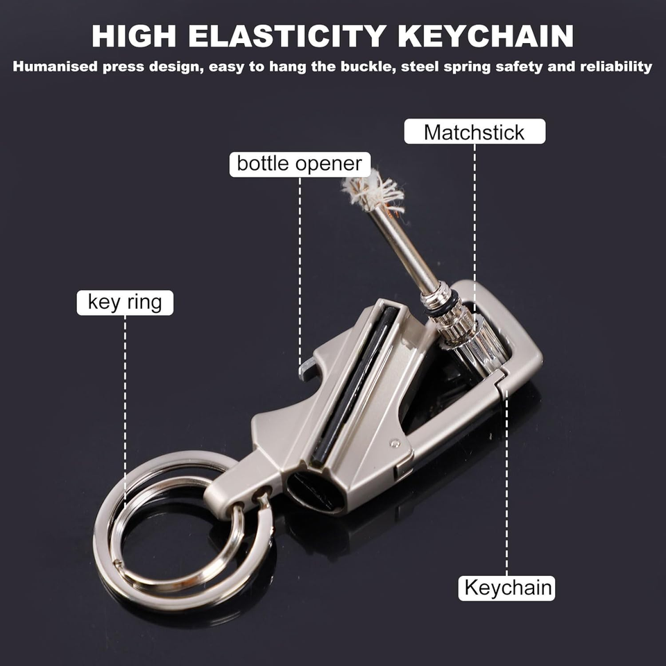 Permanent Match Infinity Lighter with Multitool Keychain Bottle Opener ...