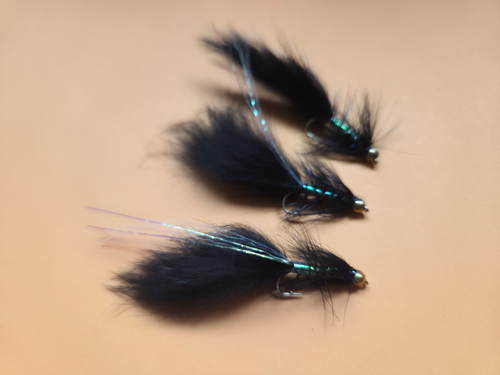 3 x Black Dancer Fly Fishing Wet Trout Flies SIZE 10 DEADLY | eBay UK