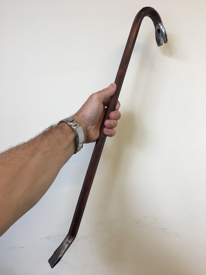 REALISTIC FOAM PU CROWBAR PRY CROW IRON BAR HORROR MOVIE PROP WEAPONS ...