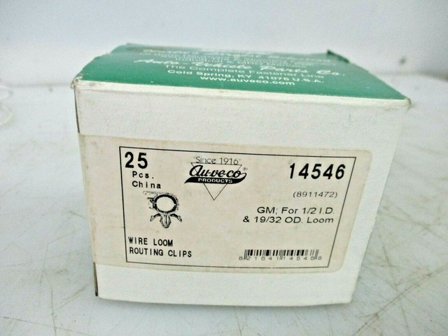 AUVECO BOX OF 25 WIRE LOOM ROUTING CLIPS 14546 for sale online | eBay