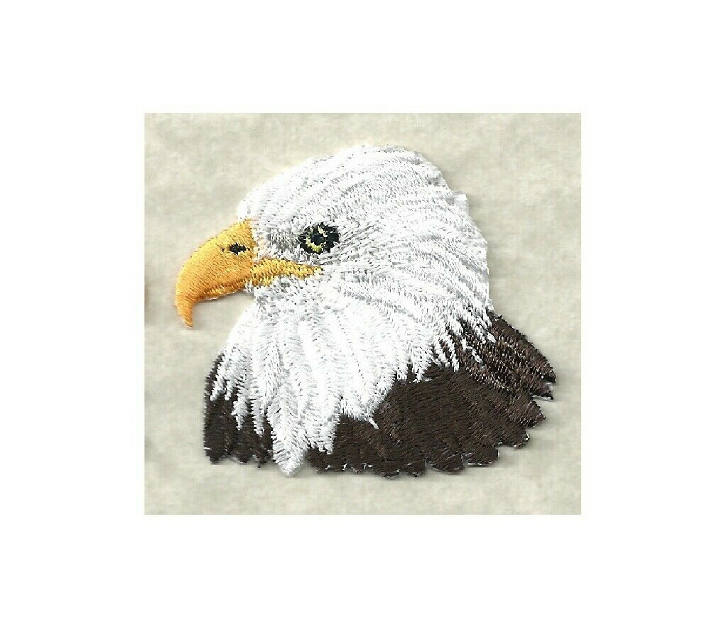 EAGLE - BIRD - AMERICAN EAGLE - EMBROIDERED IRON ON APPLIQUE PATCH - 2 ...