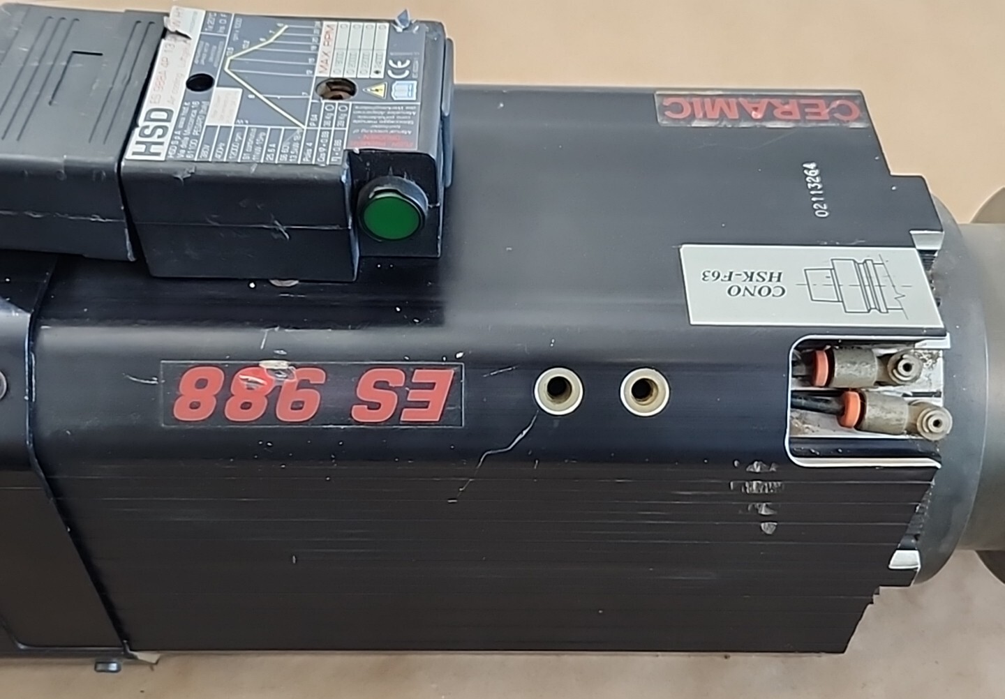 *PREOWNED* HSD ES 988A 4P 13.50KW H1 CNC Routing Spindle 380V 4-Pole ...