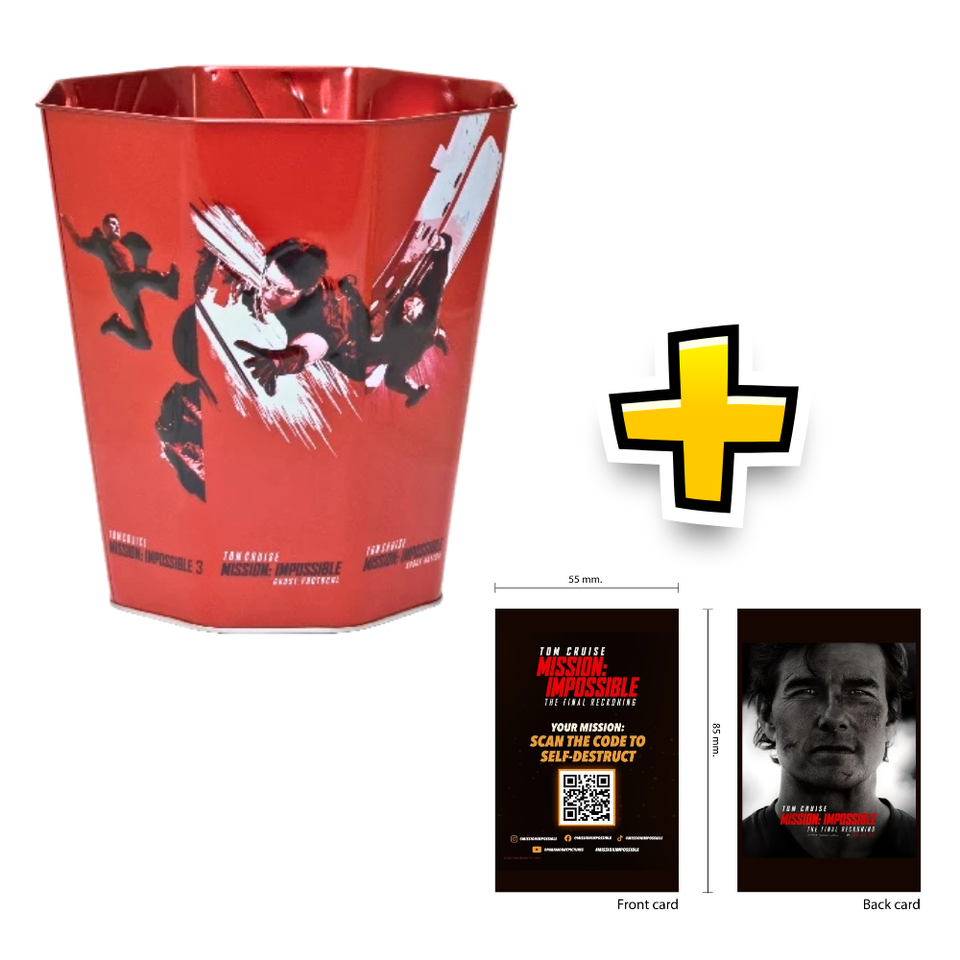 Mission Impossible 8 Popcorn Bucket Light Final Reckoning Tin Double ...