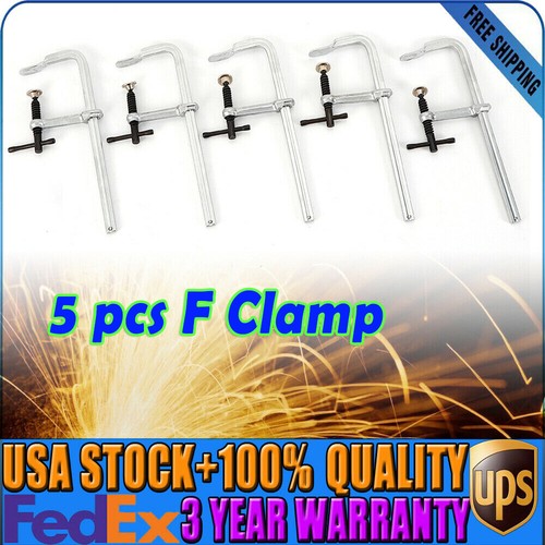 5X Welding Clamps F Style Forged Solid Steel Heavy Duty Clamping Force ...