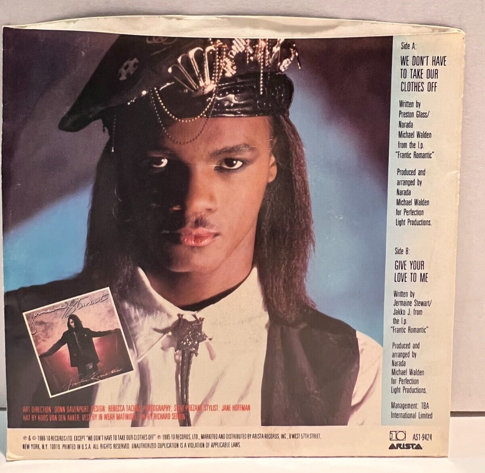 B71 Jermaine Stewart: We Don't Have to Take Our Clothes, 1985 AS1-9424 ...