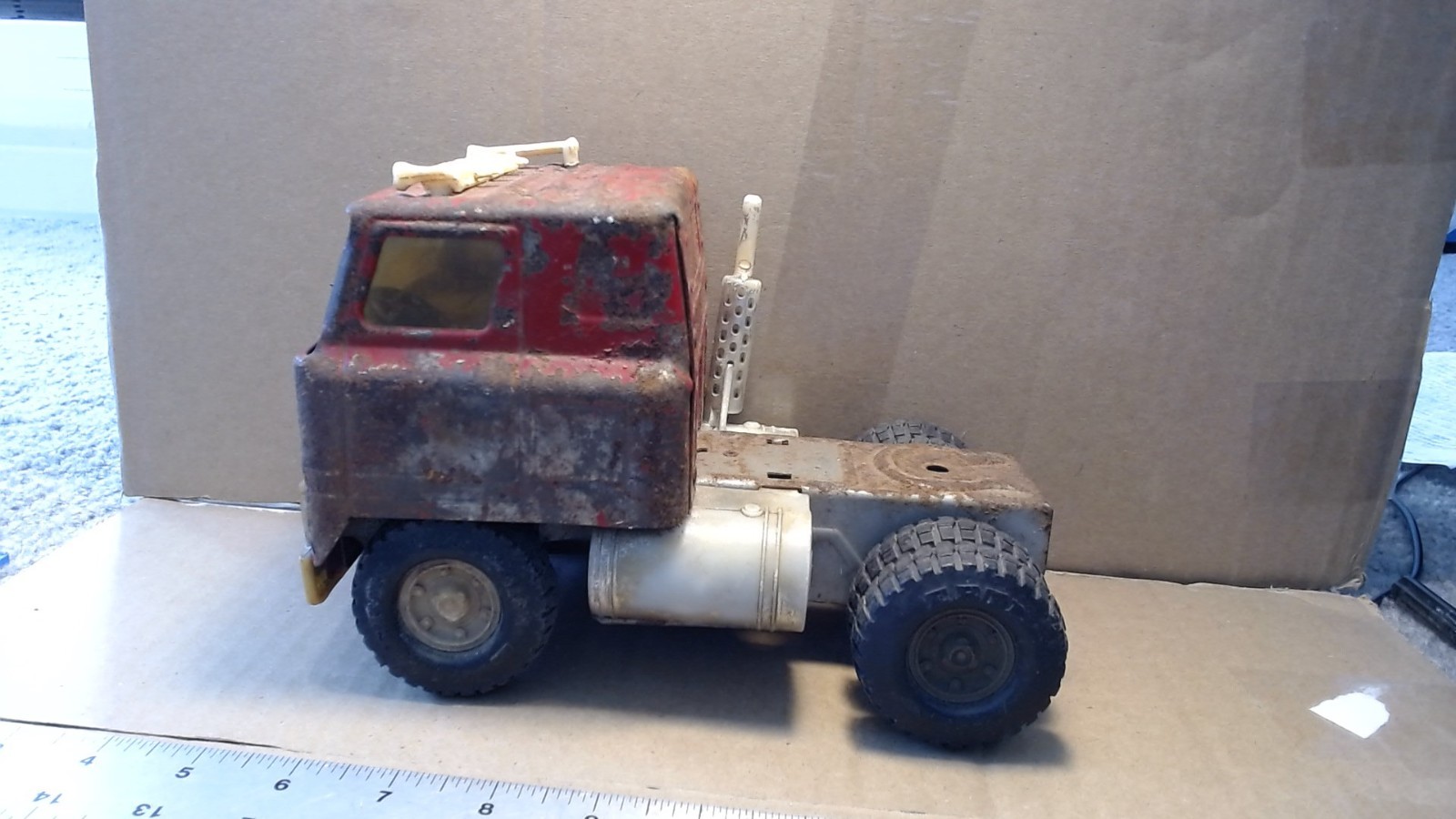 ERTL International Cabover "ShopRite" Red Pressed Steel 1:16/18 Scale ...