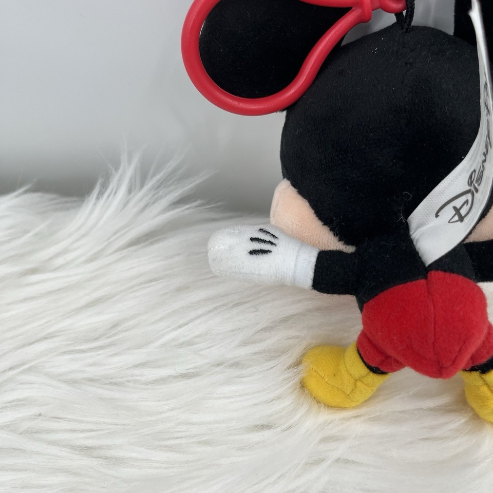 Disney Parks Mickey Mouse Plush Keychain Stroller Backpack Clip Doll ...
