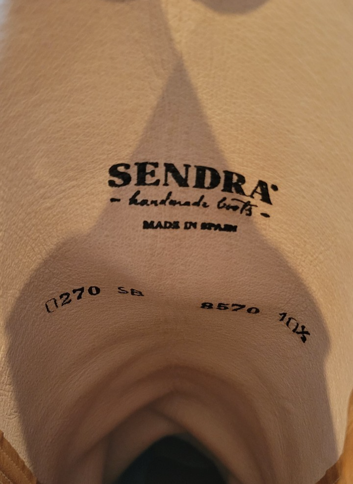 Men's Sendra Cowboy Boots Brown Tan Leather 19" Tall Harness 11.5 - 12 ...