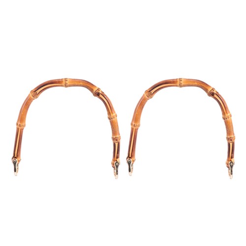 2Pcs Curved Bamboo Handbag Purse Handles Replacement for Handbag DIY ...