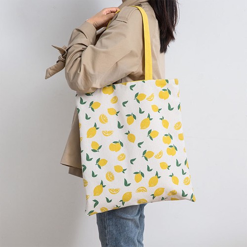 Women's Large Canvas Handbag Double Sided Shopping Bag Sundry Storage ...