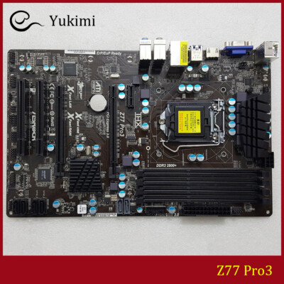 FOR ASROCK Z77 Pro3 DDR3 LGA 1155 HDMI VGA 32GB Motherboard Test OK | eBay