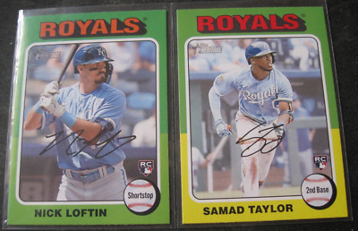 NICK LOFTIN/SAMAD TAYLOR 2-CARD ROOKIE LOT 2024 Topps Heritage KC ...
