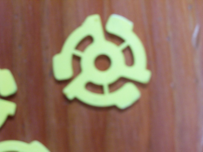 10 New Yellow 45 RPM 7" Plastic Record Adapters | eBay