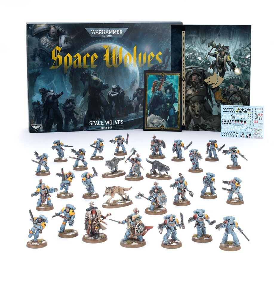 Space Wolves Army Boxed Box Set Space Marine Warhammer 40K last one ...