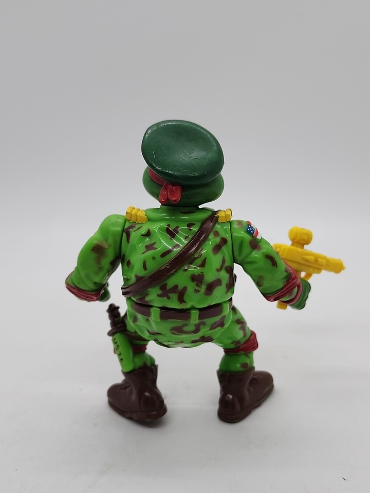 Raphael Green Beret Teenage Mutant Ninja Turtles 1991 TMNT With Gun | eBay