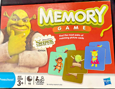 Memory Game Shrek Forever After Preschool 3+ Complete Hasbro ...