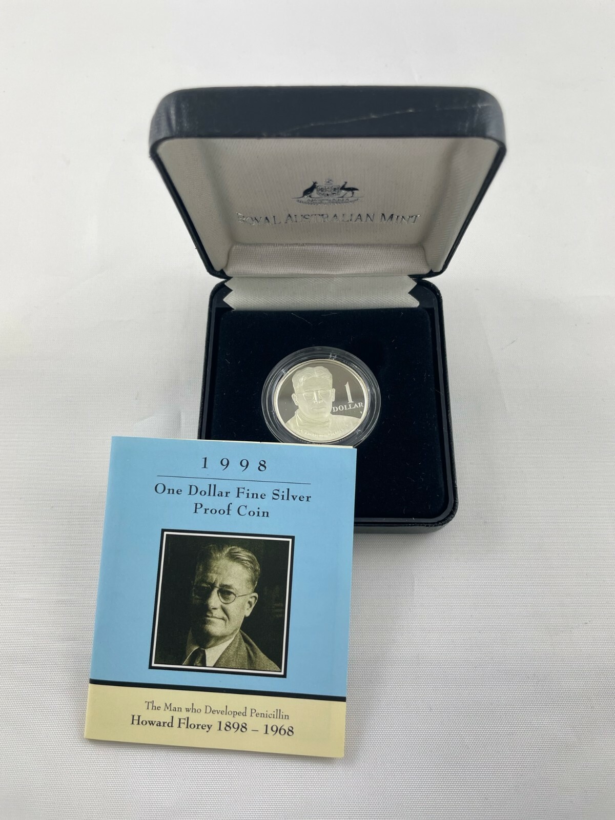 1998 Howard Florey - $1 Fine 99.9% Silver Proof Coin - RAM - | eBay