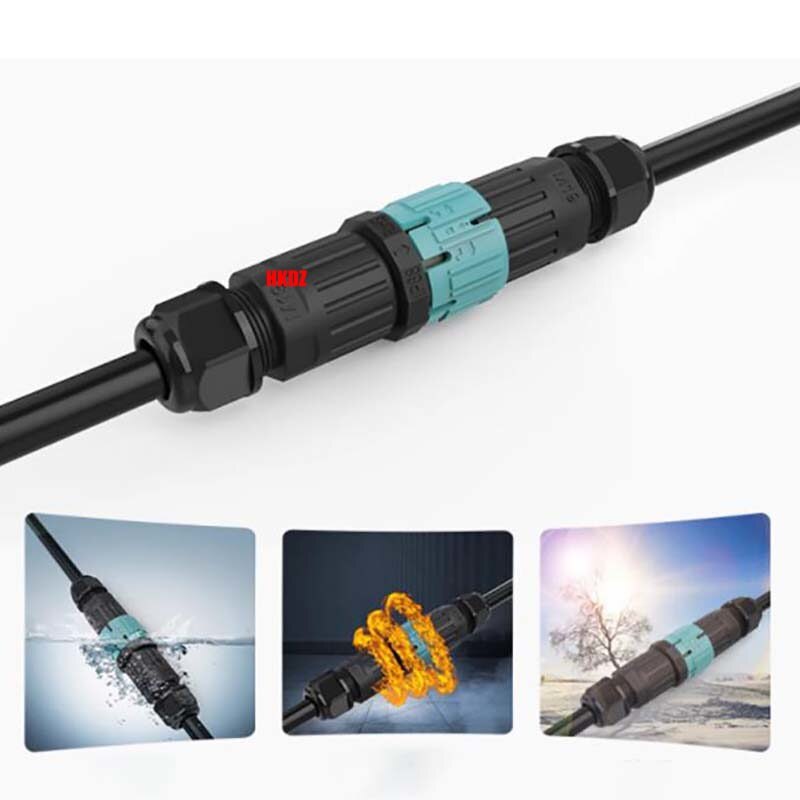 2/3 Pin Junction Box Outdoor IP68 Waterproof Electrical Cable Wire ...