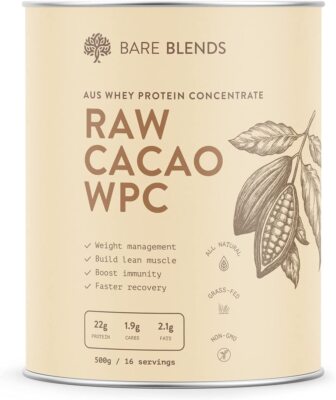 Natural Whey Protein Concentrate Powder with Raw Cacao | Australian WPC ...