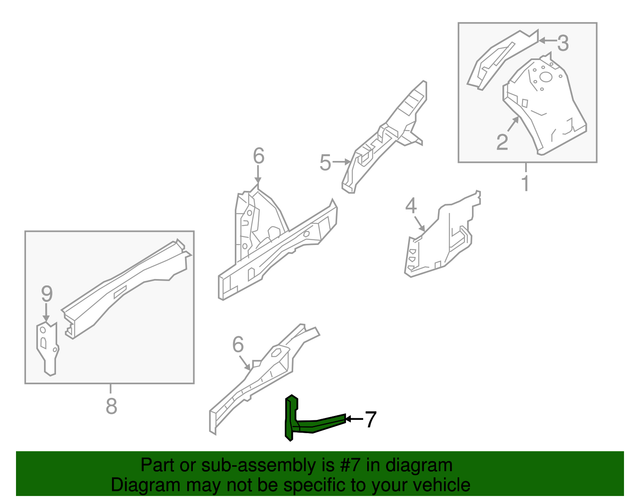Nissan F25203JAMA Genuine OEM Front Support for sale online | eBay