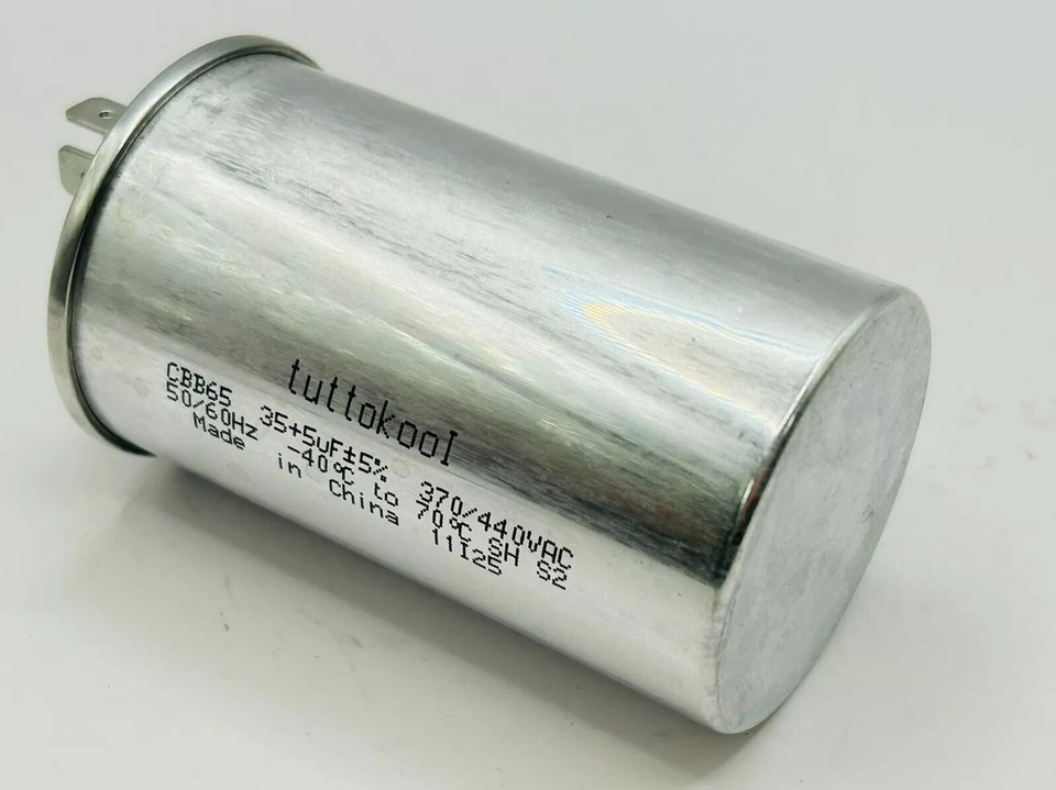 Tuttokool GCR3435/5 35+5uf Microfarad Dual Section Motor Round Run ...