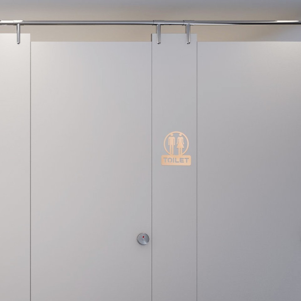 Restroom Sign: Men And Women Toilet Signs - Acrylic Unisex Wc Indicator ...