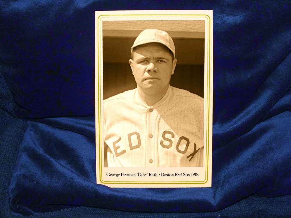 Boston Red Sox Young BABE RUTH Cabinet Card Photograph Vintage Baseball ...
