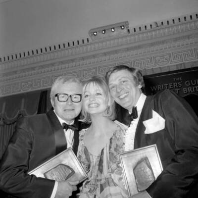 David Croft, Left, And Jimmy Perry With American Television An- 1970 ...