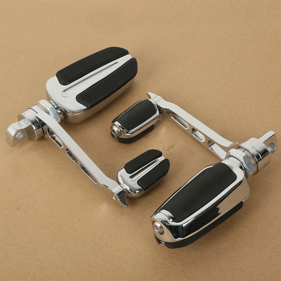 Male Style Mount Footpegs Heel Rest Fit For Harley Softail Sportster ...