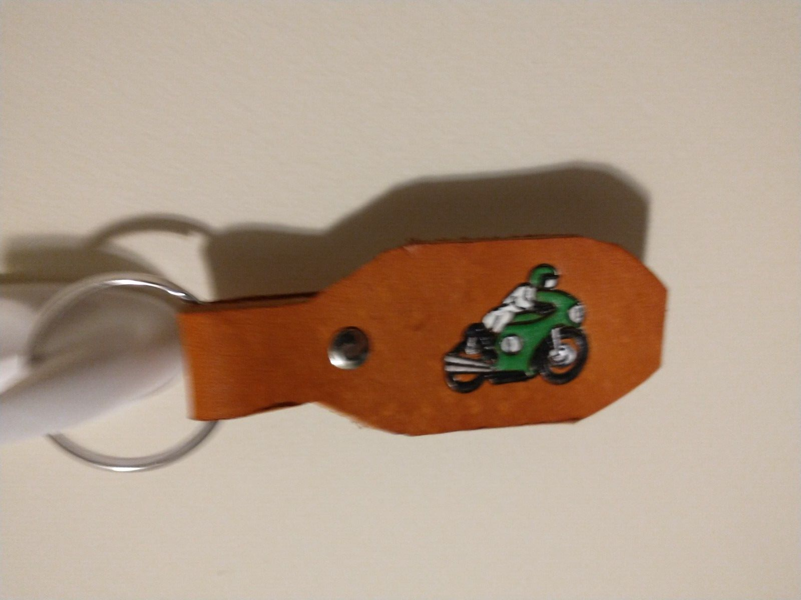 Kawasaki Road Racer Motorcycle Key Ring and Fob (Green/White) | eBay
