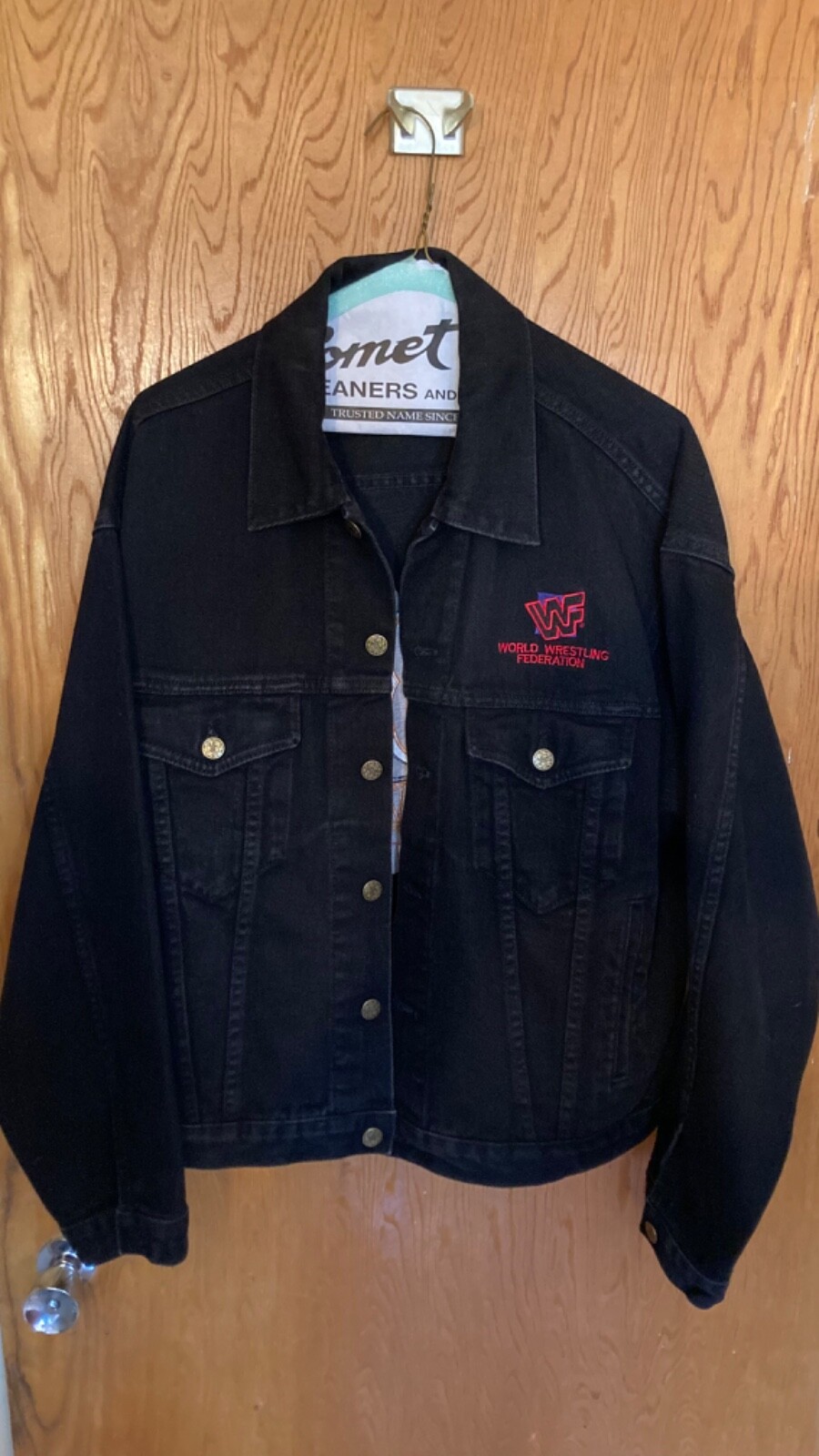 Vintage WWF wrestle mania 13 denim jacket. Very rare | eBay