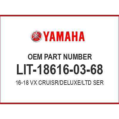 Yamaha 16-18 VX CRUISR/DELUXE/LTD SER LIT-18616-03-68 OEM NEW | eBay