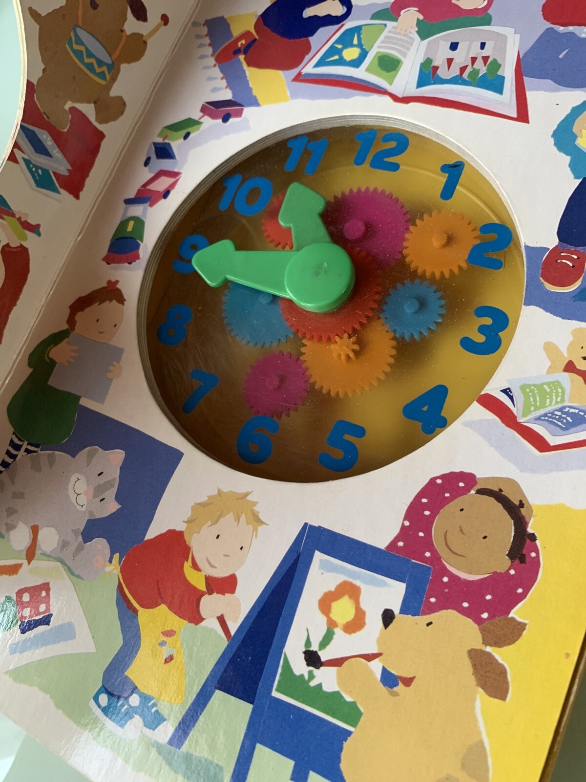 My First Clock by Playskool learn to tell time plastic moving gears ...