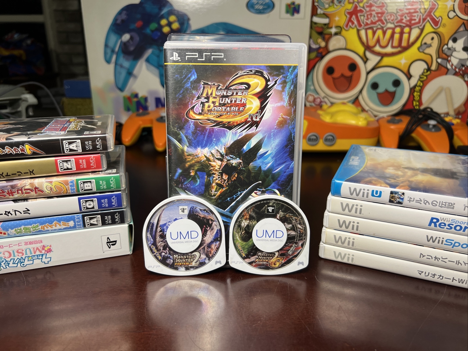 Lot 3 PSP Monster Hunter Portable 2nd, 2nd G 3rd set Japanese Import U ...