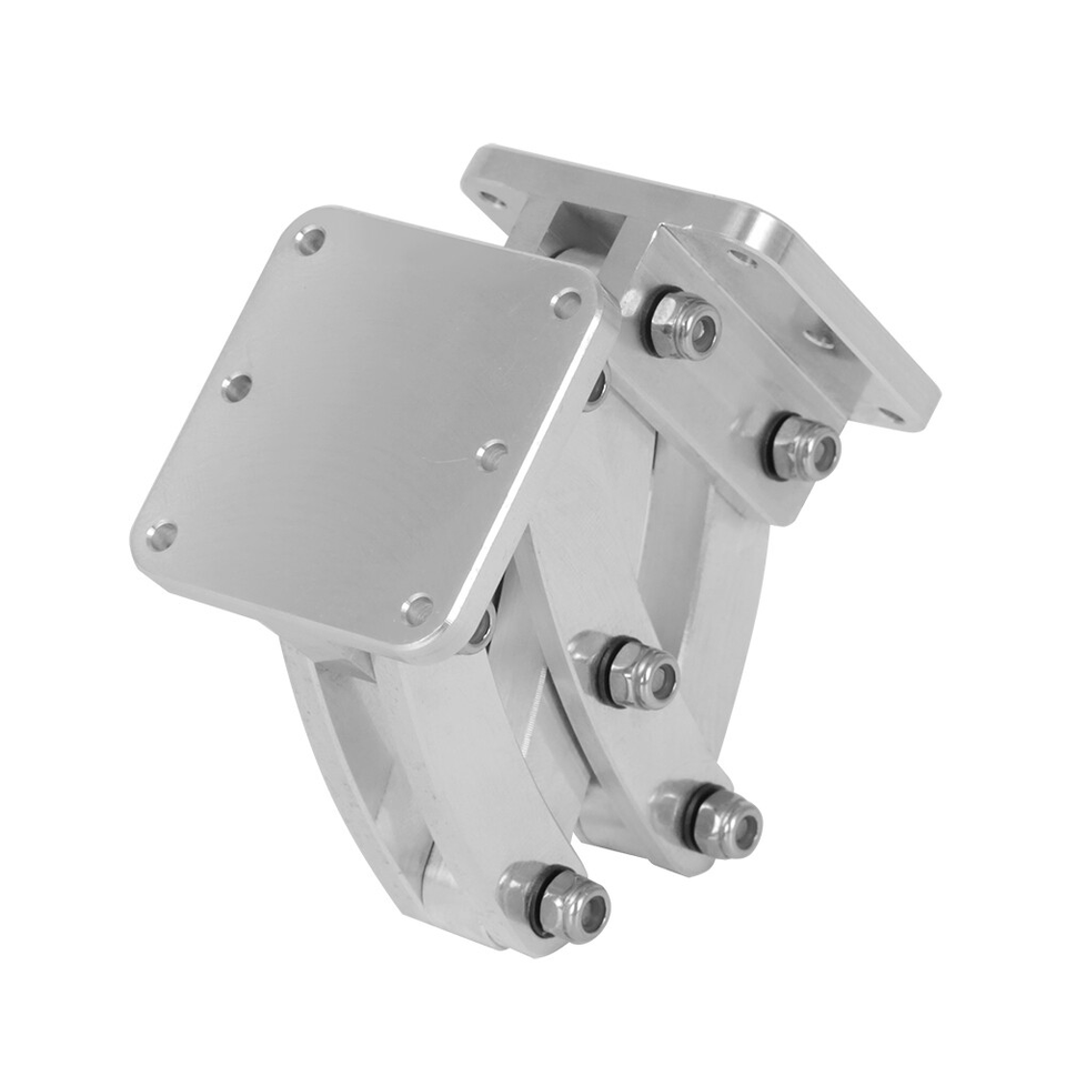 Hidden Scissor Hinge Aluminum-Large-Base Bracket Screws Bushings ...