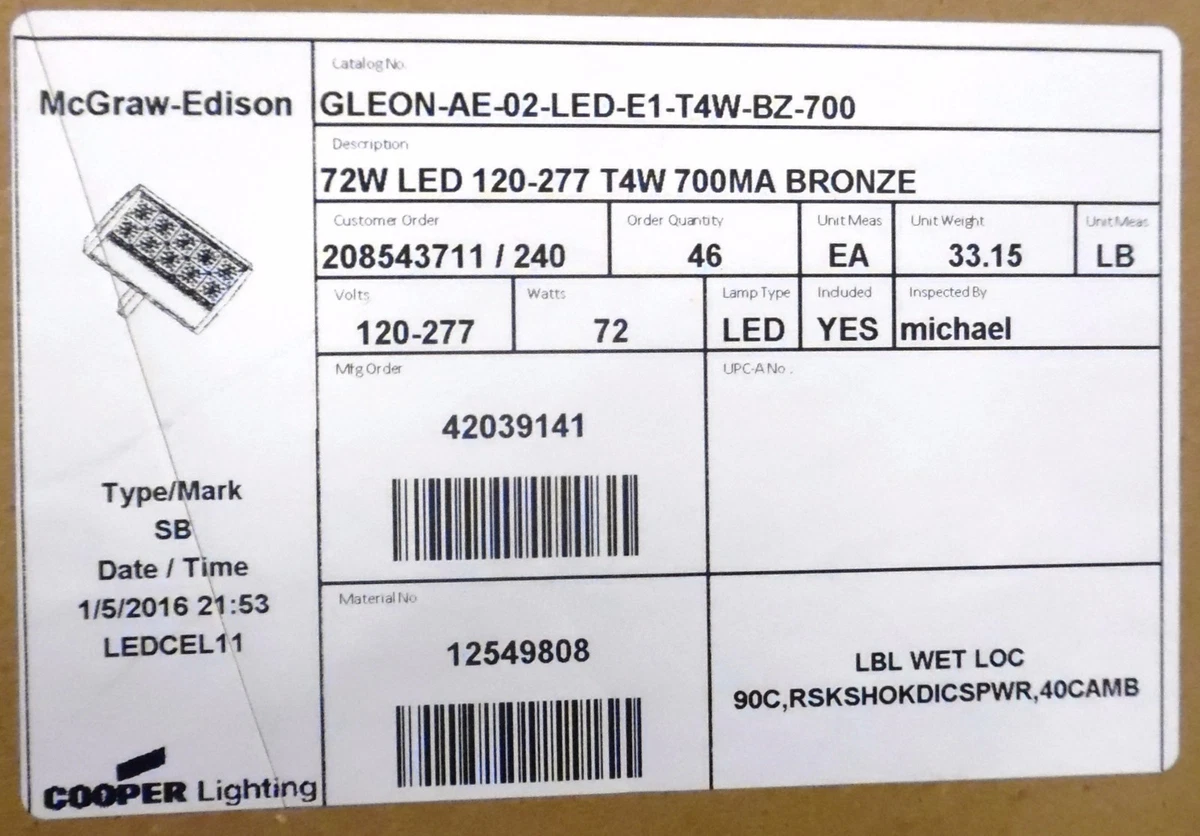 Mcgraw Edison Lighting Gleon | Shelly Lighting