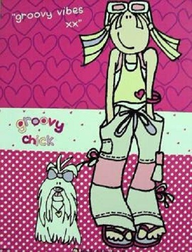 Mini Poster Groovy Chick Groovy Vibes | eBay Australia