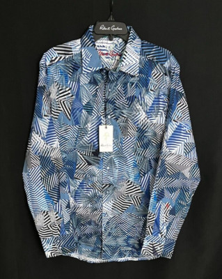 Robert Graham SANTOS Fractured Print Classic Fit $278 X-Large NEW NWT ...