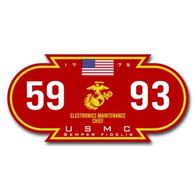 USMC 5993 MOS Decal - PriorService Decal - USMC Veteran Decal - USMC 3 ...