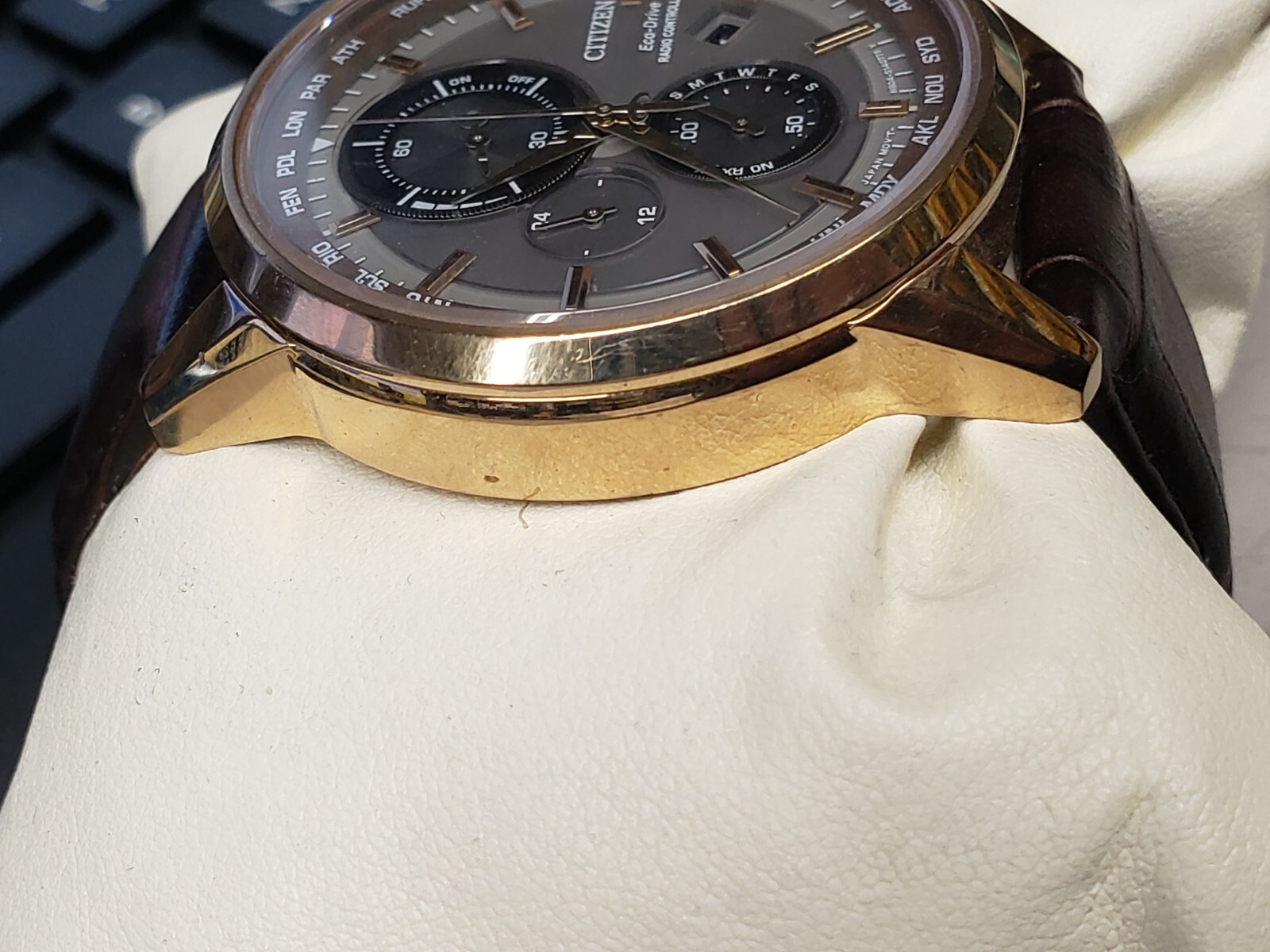 Citizen Eco-Drive H804-S099412 Day Date Radio controlled Watch PARTS ...