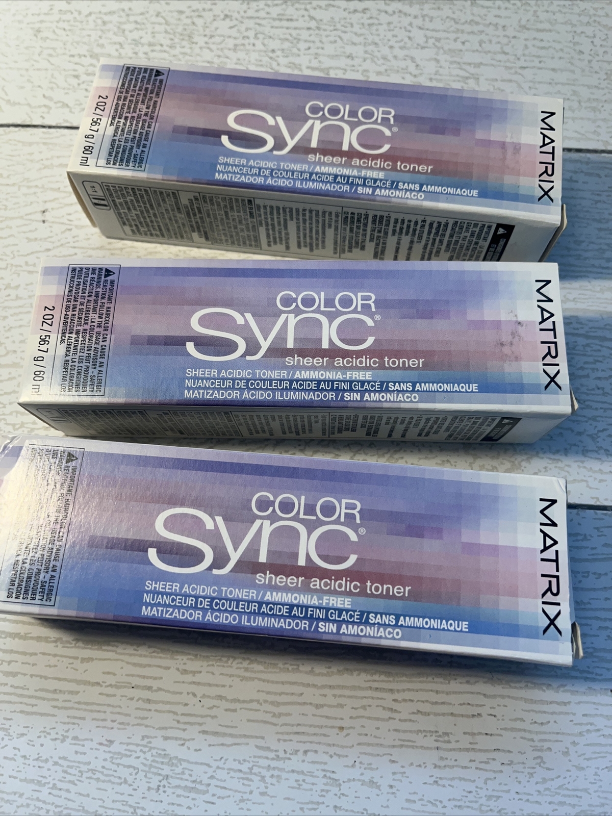 Matrix Color Sync Sheer Acidic Hair Toner *LOT Of 3 Tubes* Brunette ...