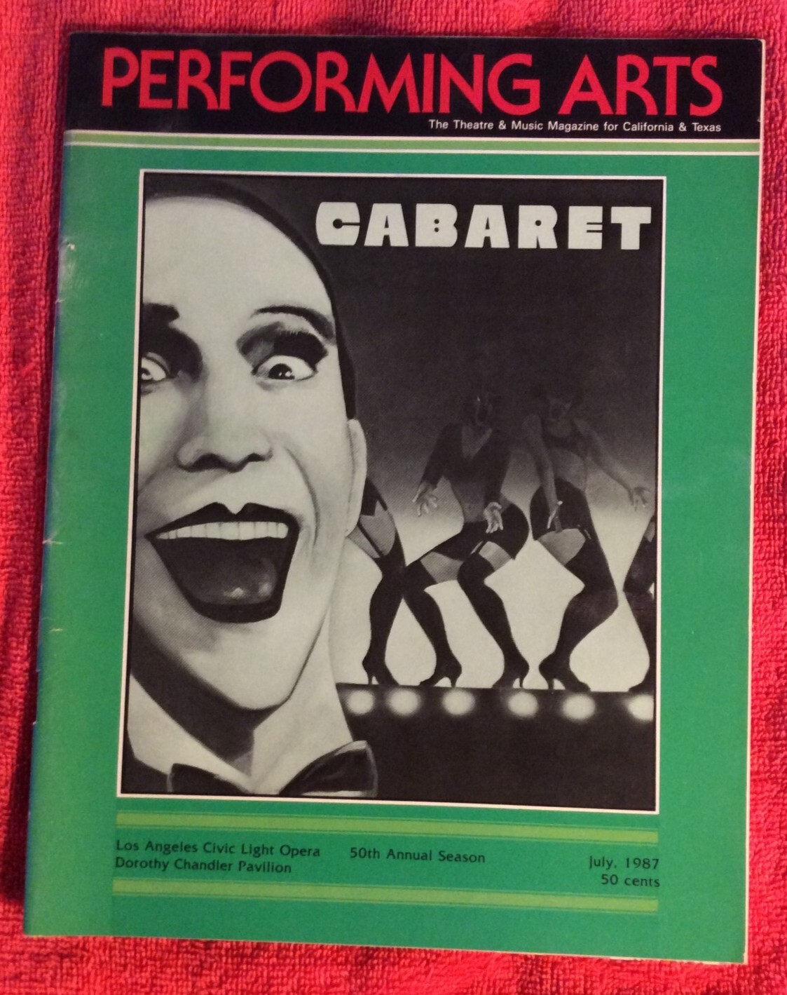 CABARET PROGRAM 1987 LA CIVIC LIGHT OPERA JOEL GREY WERNER KLEMPERER ...