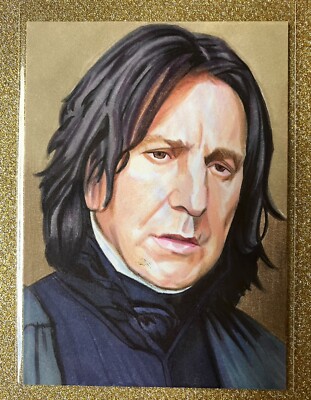 Harry Potter SEVERUS SNAPE Alan Rickman SKETCH Card Original 1/1 | eBay