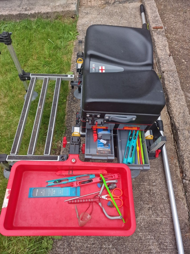 Octoplus Fishing Seat Box with Side Tray | eBay UK