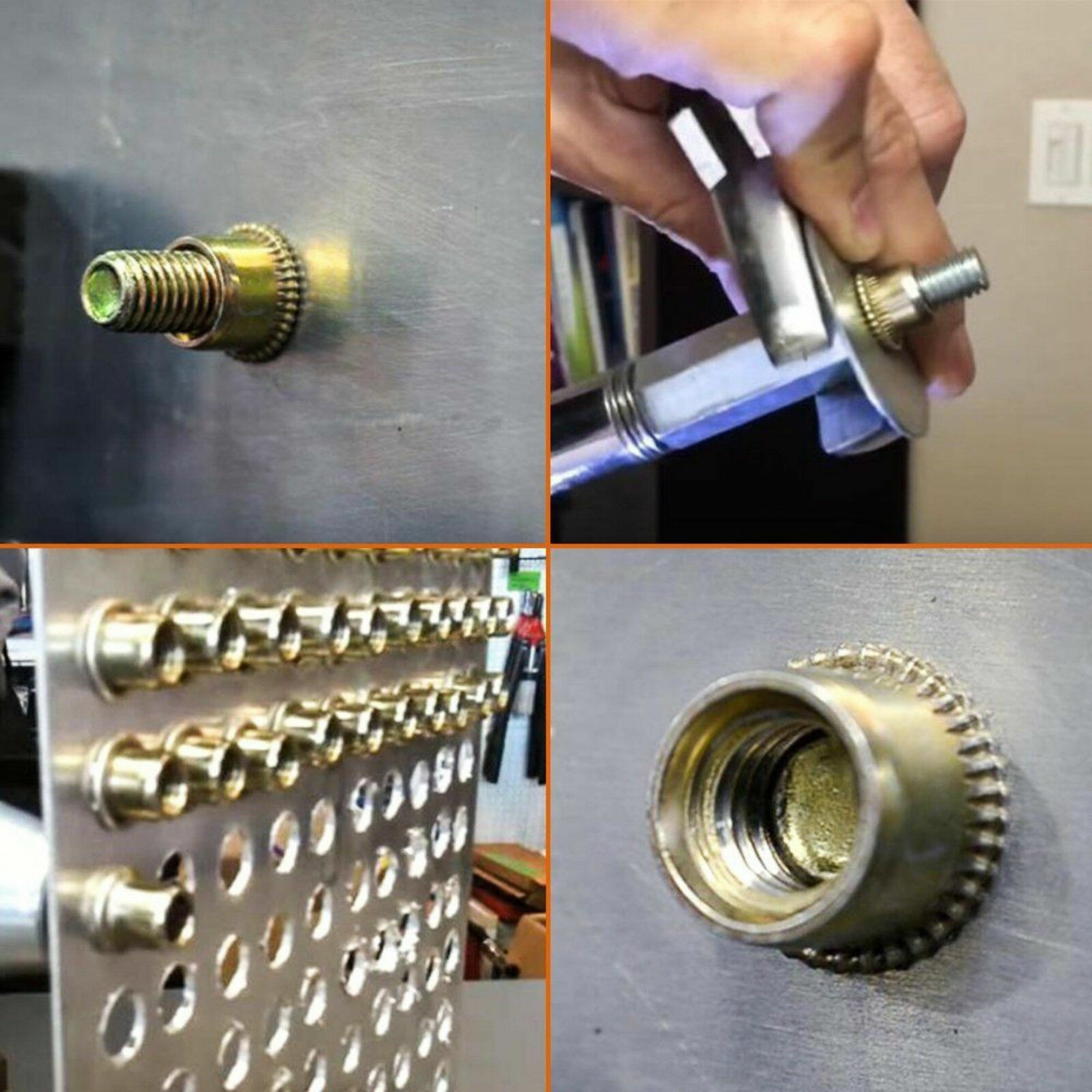 150Pcs M3 M4 M5 M6 M8 M10 Rivet Nuts Kit Open End Threaded Rivnut ...