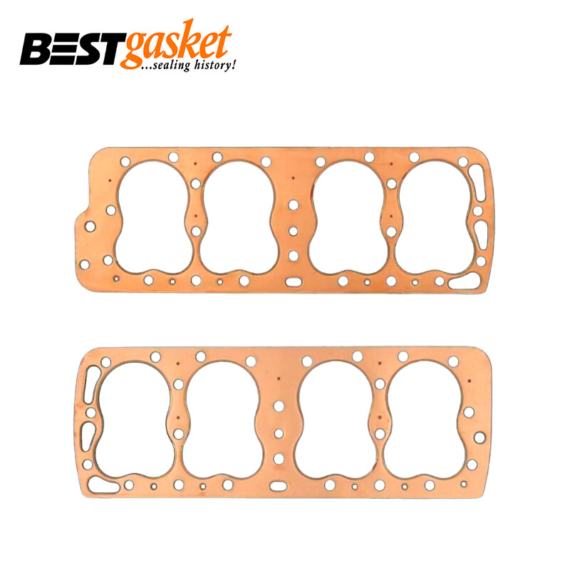 Head Gasket PAIR FOR Ford Mercury 8BA 8RT Side Valve Flathead V8 48-53 ...