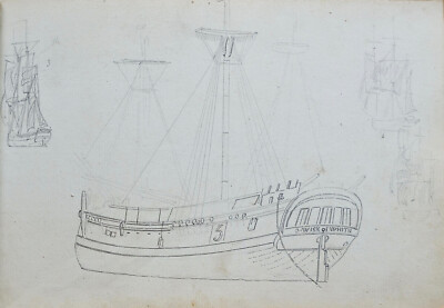 Antoine Roux - Drawing Original - Ink - Ship 11 | eBay