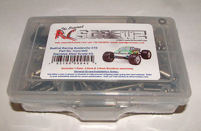 REDCAT RACING AVALANCHE STE RC SCREWZ STAINLESS STEEL SCREW SET RCR042 ...